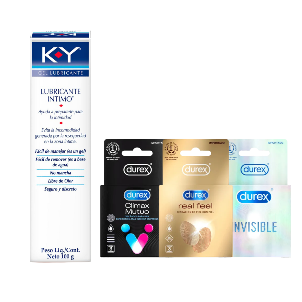 KY Gel Lubricante 100 gr + 3 Pack Condones Durex - Banana Pop | Sex ...